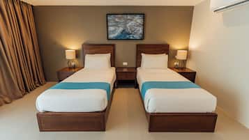 Quarto casal ou duplo, vista para o oceano | 1 quarto, cofres nos quartos, escrivaninha