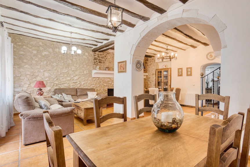 Casa Rural 'Casa Amparo' Con Vistas A La Montaña, Piscina Privada Y Wi-fi - Safari Aitana