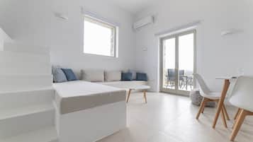 Apartamento, vista para o mar | 1 quarto, cortinas blackout, quartos à prova de som