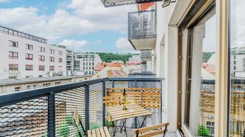 Loft Deluxe, varanda | Vista do quarto