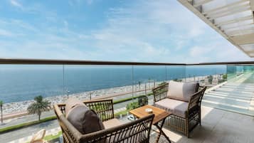 Apartamento Clássico, varanda, vista para o mar | Varanda