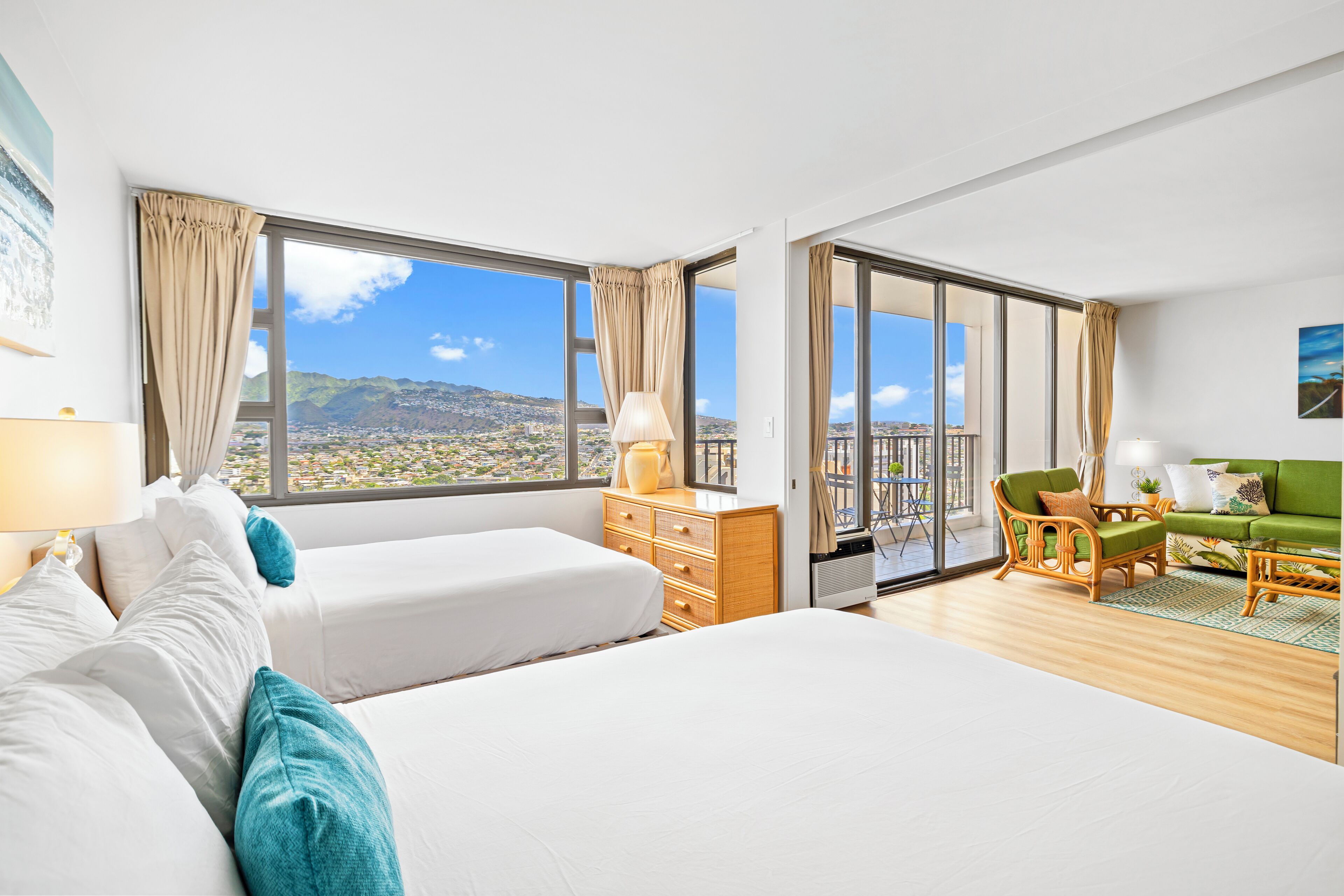 Apartamento em Condomínio Fechado, 1 quarto, vista para a montanha (0148) | 1 quarto, com decoração personalizada, com mobília individualizada 