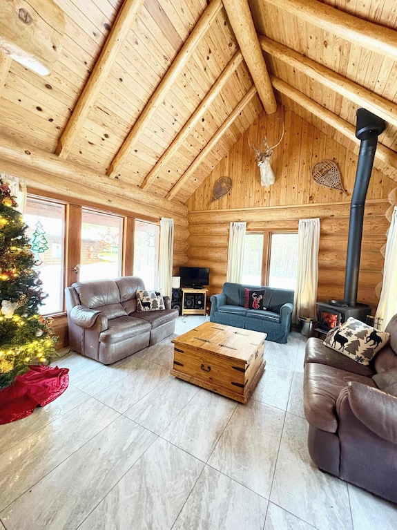 Chalet En Bois Rond & Nature | Chalet Le Mélisse - Shawinigan