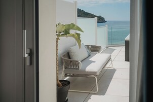 Quarto Duplo ou Twin Royal, vista para o mar | Terraço/pátio interior