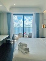 Apartamento Standard, 1 cama king-size, vista para o oceano | Varanda