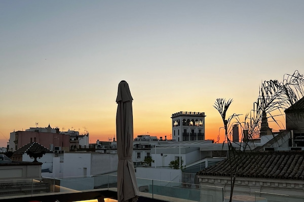 Terraço no piso superior