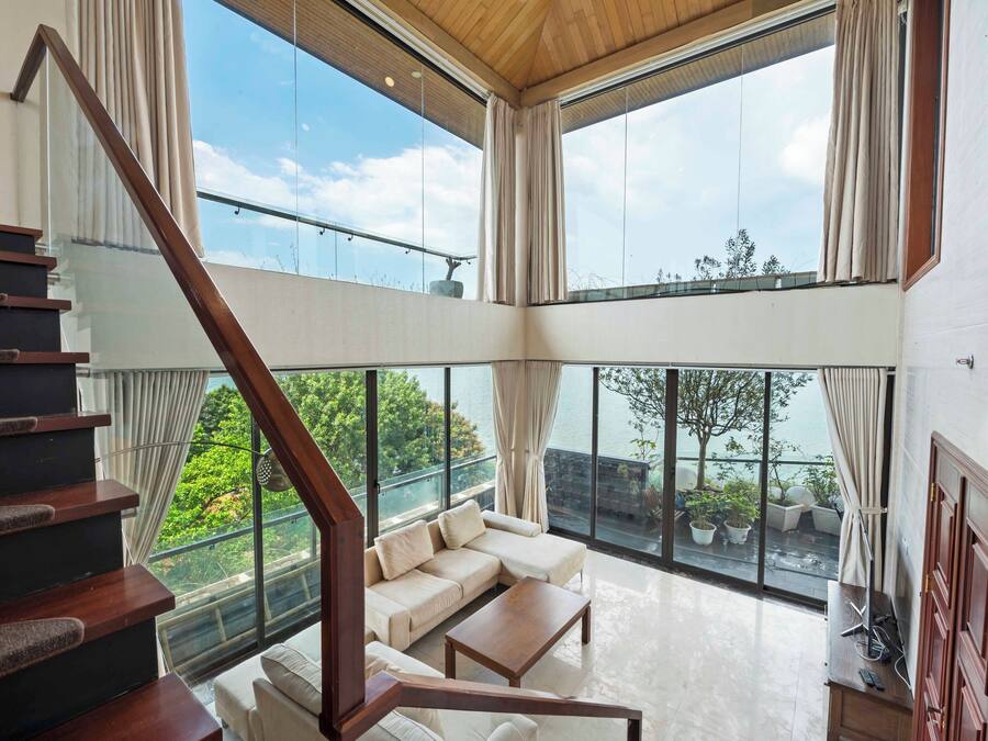 Dúplex Presidencial, varanda, vista para o lago | Vista da varanda