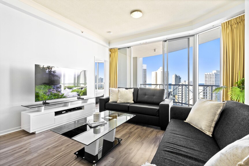 Modern 3 Bedroom Ocean View Unit At Chevron (Chev 1124 - 7n - Nb) - サーファーズ・パラダイス