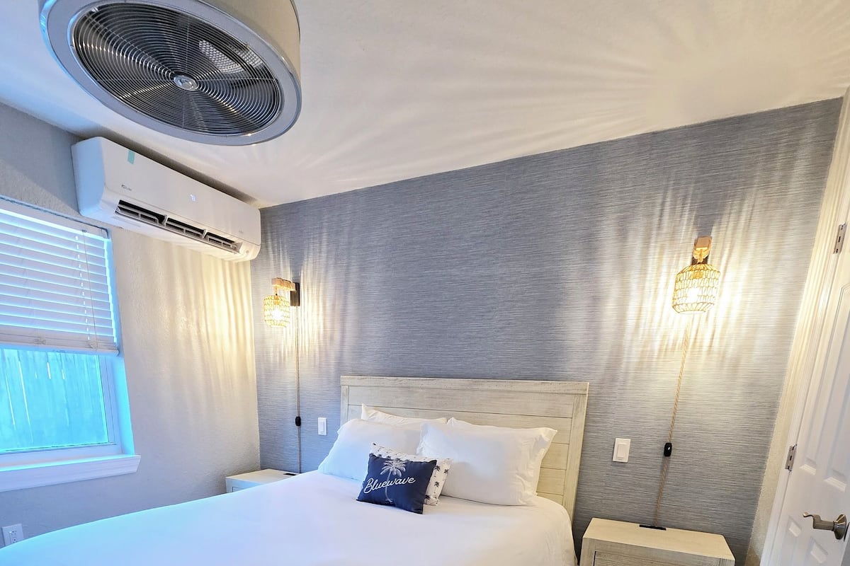 1 quarto, roupa de alta qualidade, camas de colchão pillowtop 