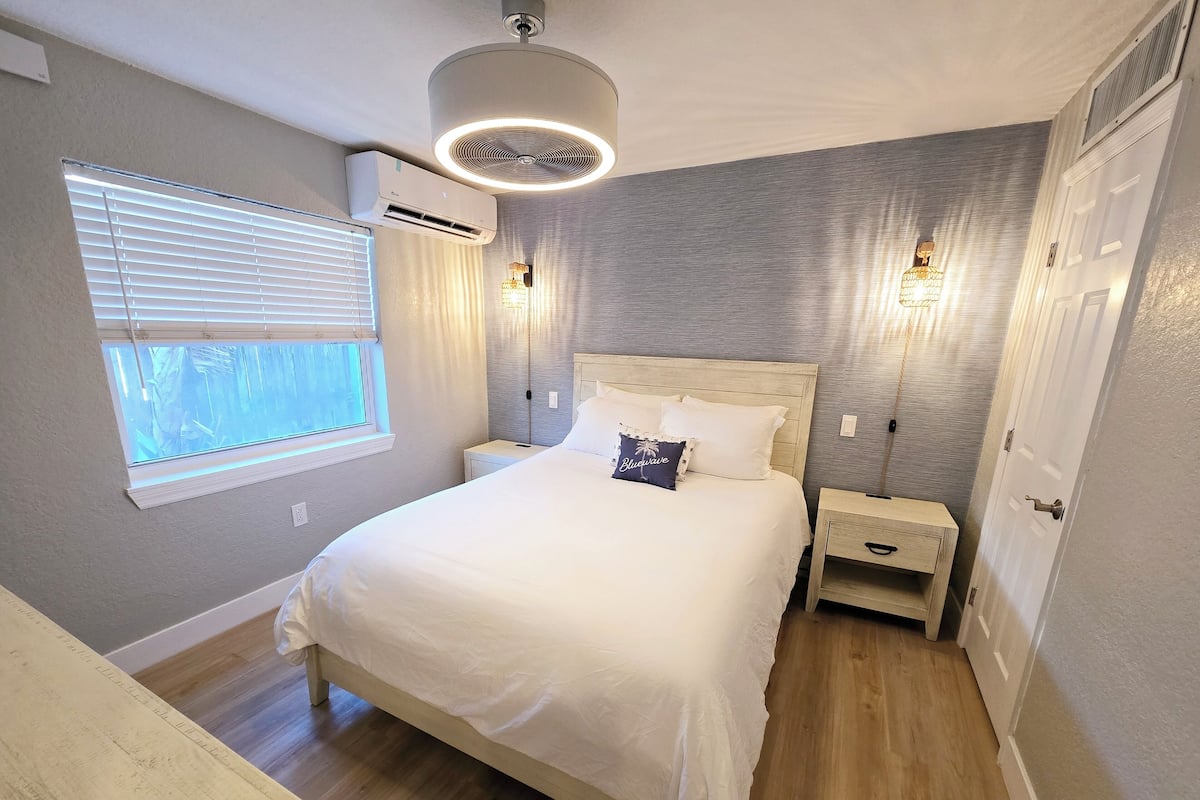 1 quarto, roupa de alta qualidade, camas de colchão pillowtop 