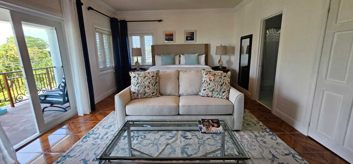 Ocean View Luxury Villa - Private Pool, Ac & Wi-fi, 5 Min Drive To Beach - 나사우