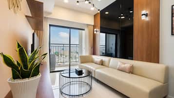 Suite Premier, várias camas, acesso ao Club Lounge, Vista para a cidade | Vista do quarto