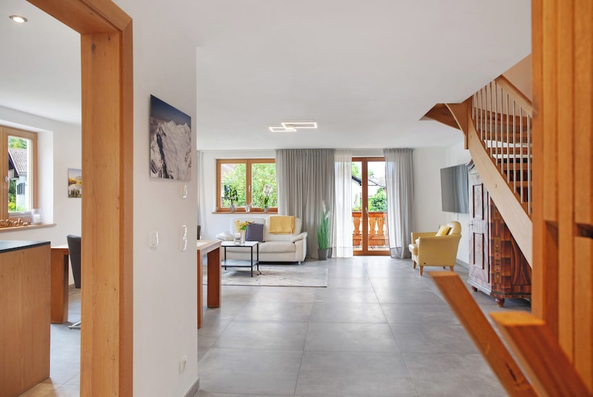 Apartamento 'Ferienwohnung Falkenstein' Con Vistas A La Montaña, Balcón Y Wi-fi - Farchant