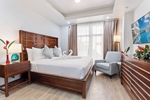 Condo superluxo, 2 quartos, de frente para a praia | 2 quartos, roupas de cama premium, camas com colchões pillow-top