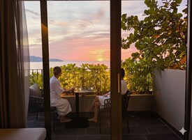 Suite, varanda, vista para o oceano | Vista da varanda