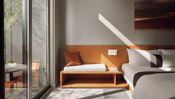 Suite-Estúdio de Luxo, 1 cama king-size, lanai (alpendre havaiano) | Lençóis de algodão egípcio, roupa de alta qualidade