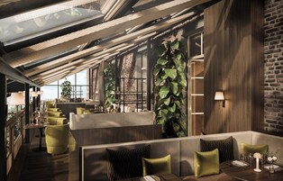 3 restaurantes, que servem almoços, jantares, também cozinha regional 