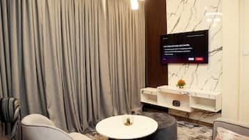 Apartamento Royal, Vista para a cidade | Sala de estar