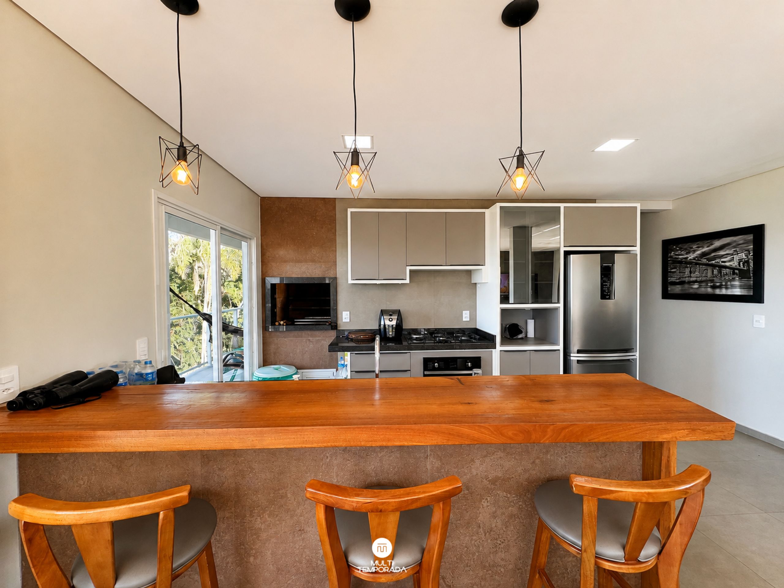 Casa Deluxe, 3 quartos, piscina privativa, vista para a praia | Cozinha privada