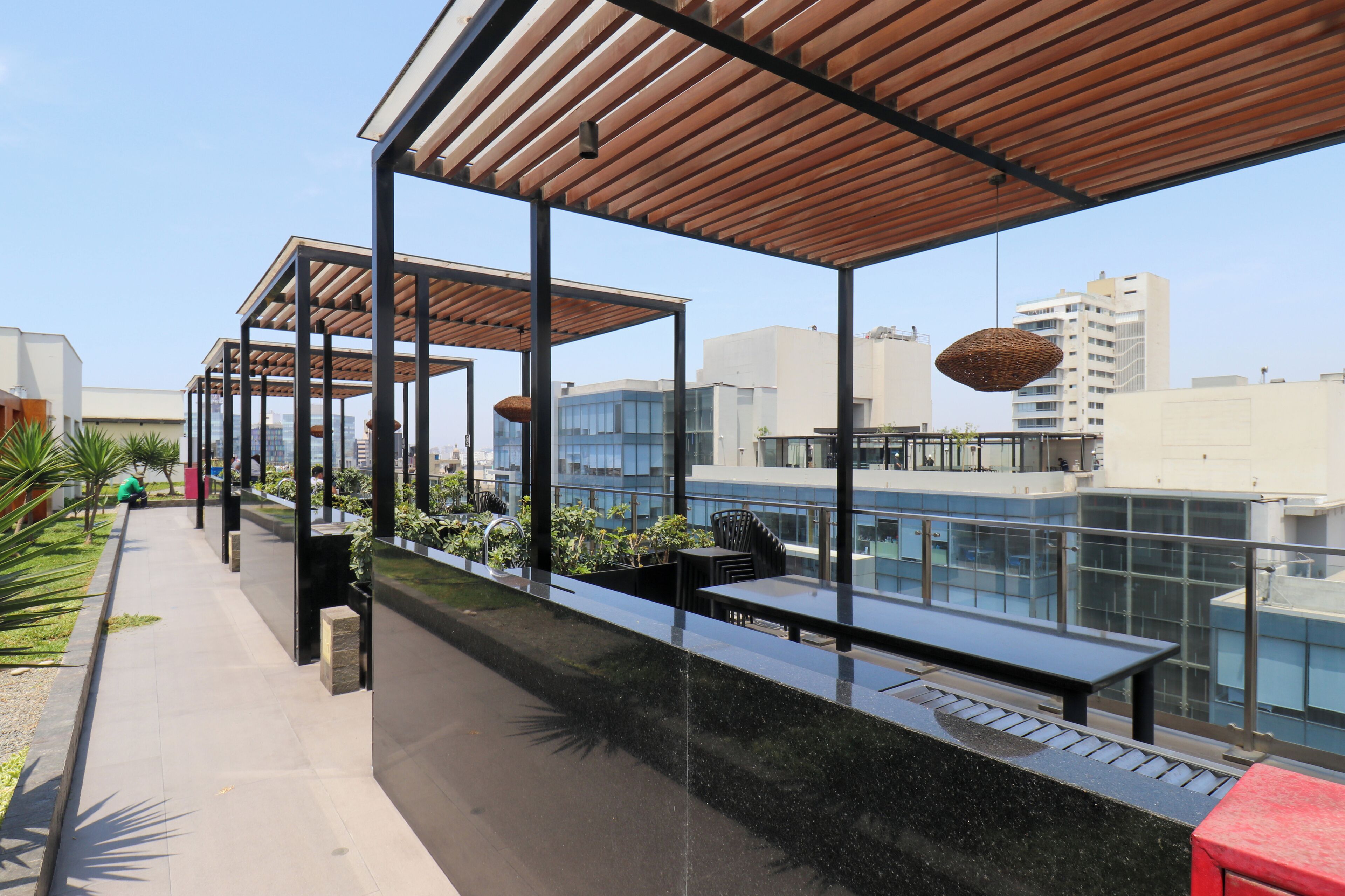 Terraço no piso superior