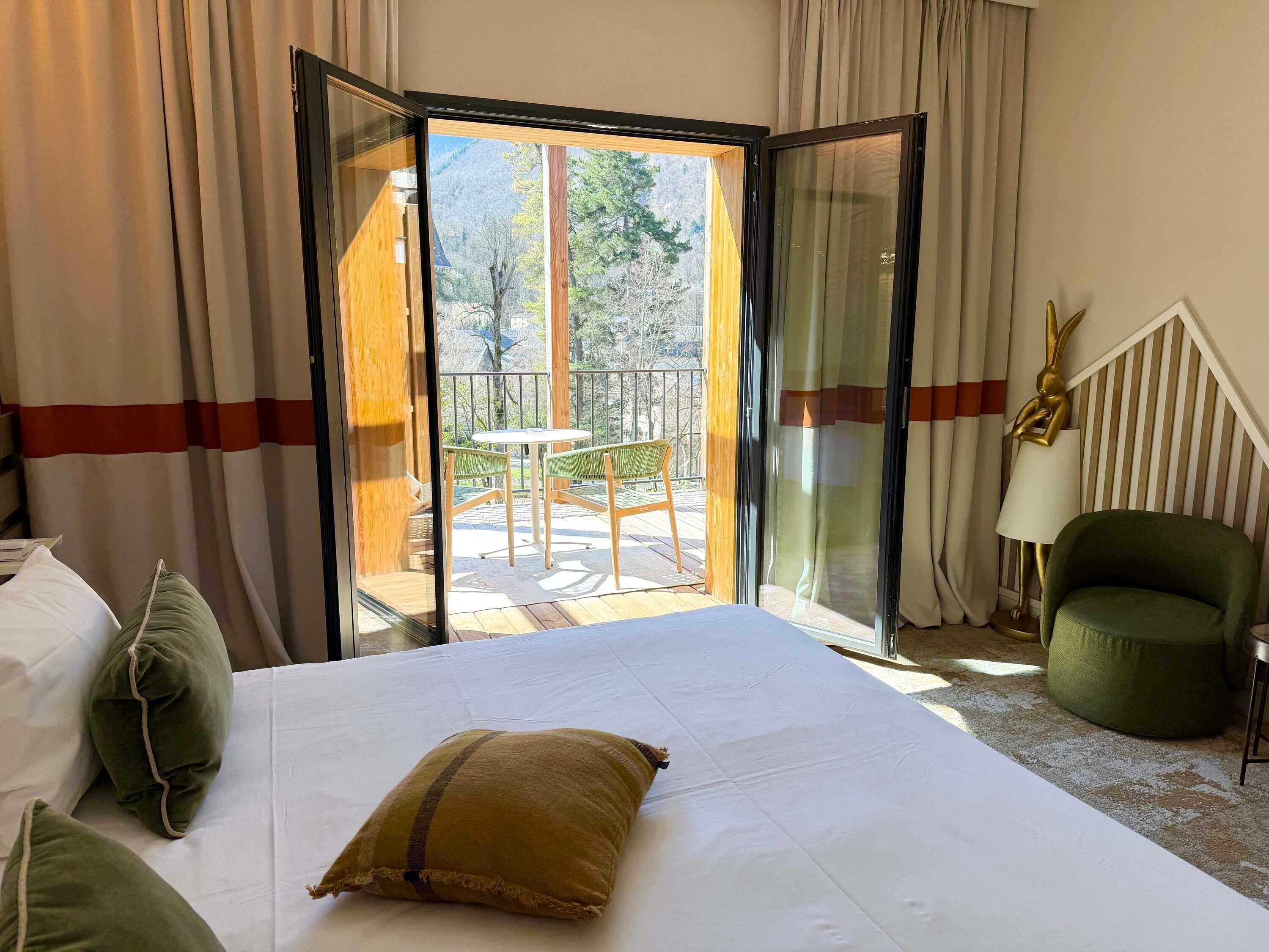 Quarto Privilege, Quarto Duplo, varanda, vista para a montanha | Minibar, cofre no quarto, quartos insonorizados, Wi-fi grátis 