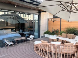 Quarto Premium, 1 cama king-size, terraço | Terraço/pátio interior