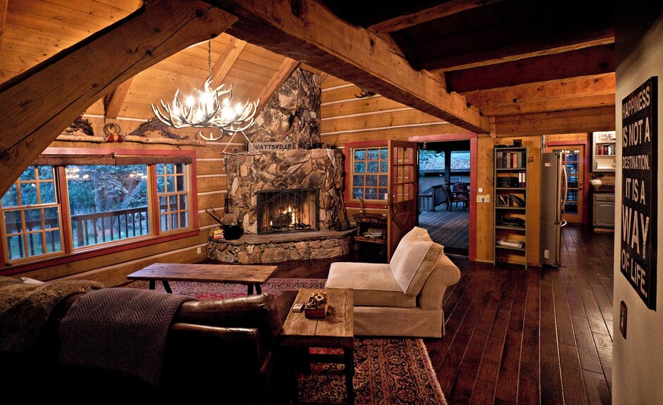 Serenity In The Woods - Beautiful Log Cabin On 2 Acres With Ac & Wifi & Xbox - California