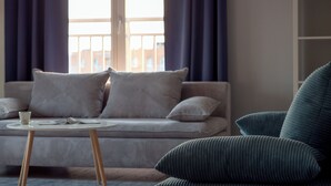Apartamento, 1 quarto, varanda | Sala