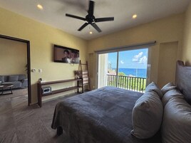 Apartamento, pátio, vista para o mar | 2 quartos, ferro/tábua de engomar, Wi-fi grátis