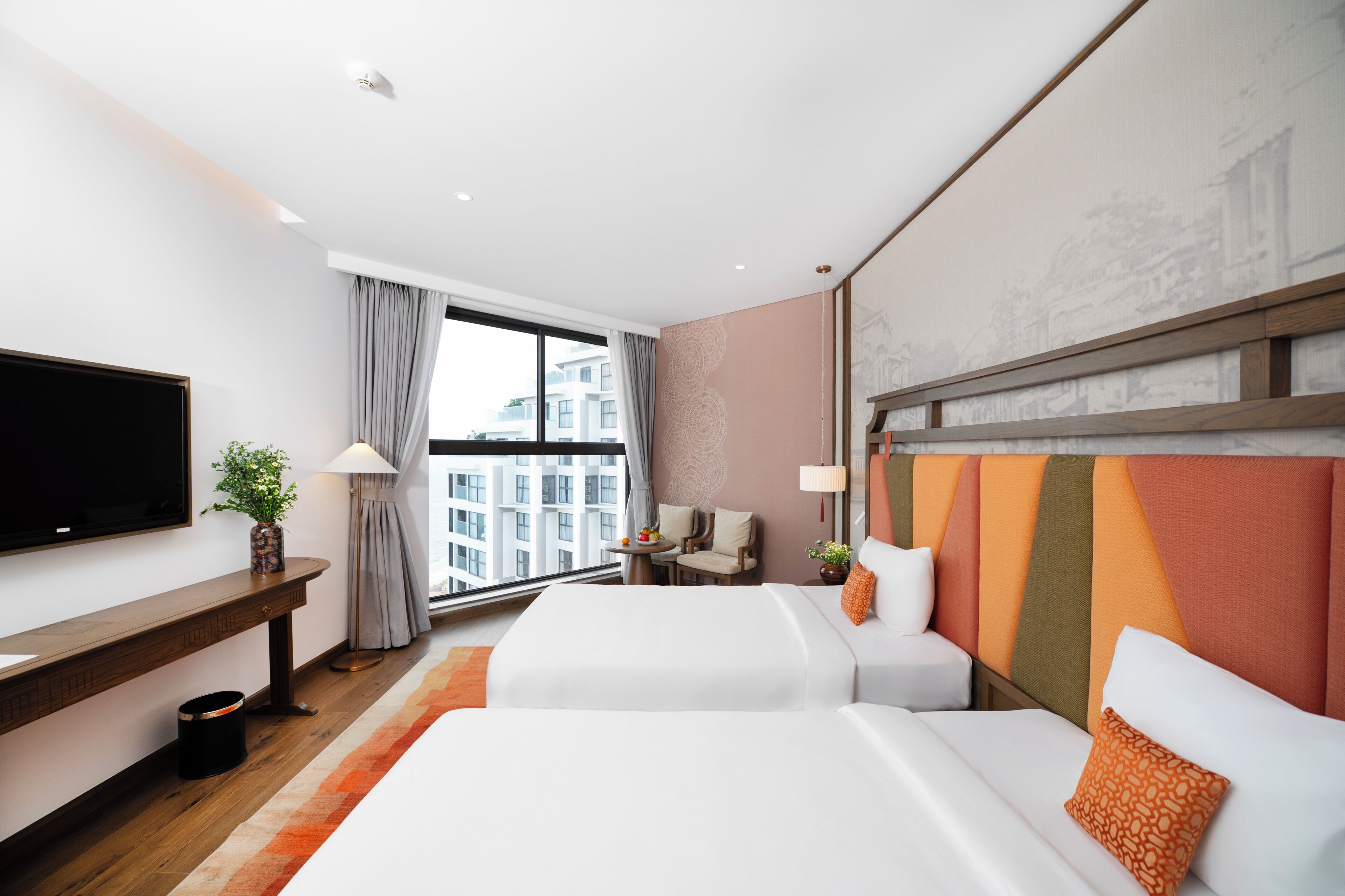 Quarto duplo luxo, vista para o jardim | Vista do quarto