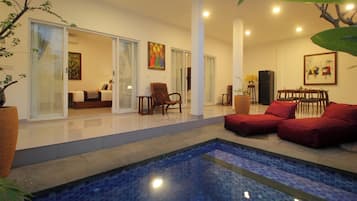 Villa, 2 quartos, piscina privativa | Terraço/pátio interior