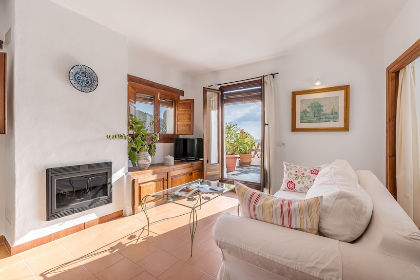 Apartamento Estudio 'Casa Belmonte' Con Vistas Al Mar, Terraza Privada Y Wi-fi - Pampaneira