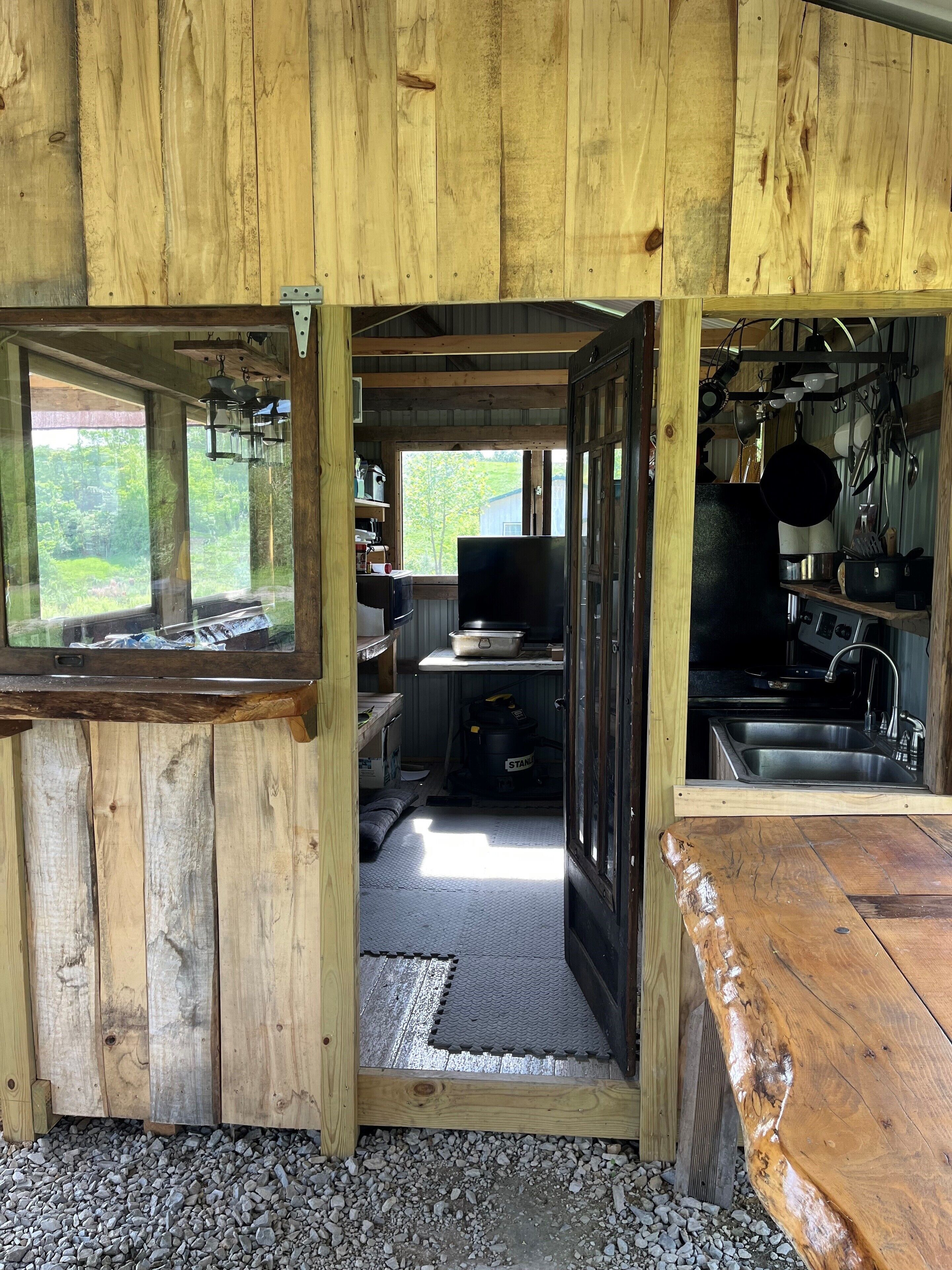 Cabana de Madeira Superior, 1 quarto | Cozinha privada