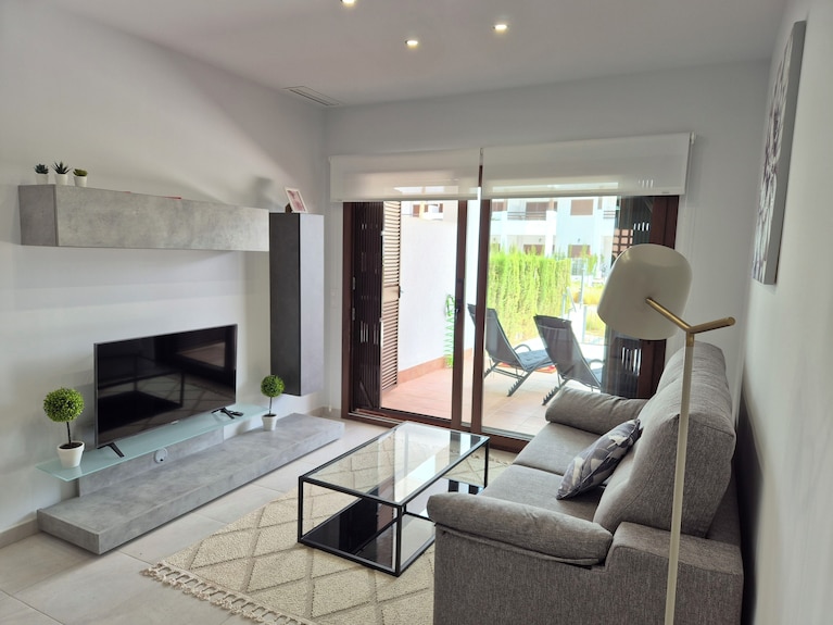 Casa Feliz 2 Slaapkamer 2 Badkamer Gelijkvloers Appartement Met Zwembad - Águilas