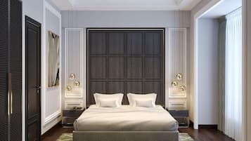 Premium Suite Room | 1 quarto, roupas de cama de algodão egípcio, roupas de cama premium