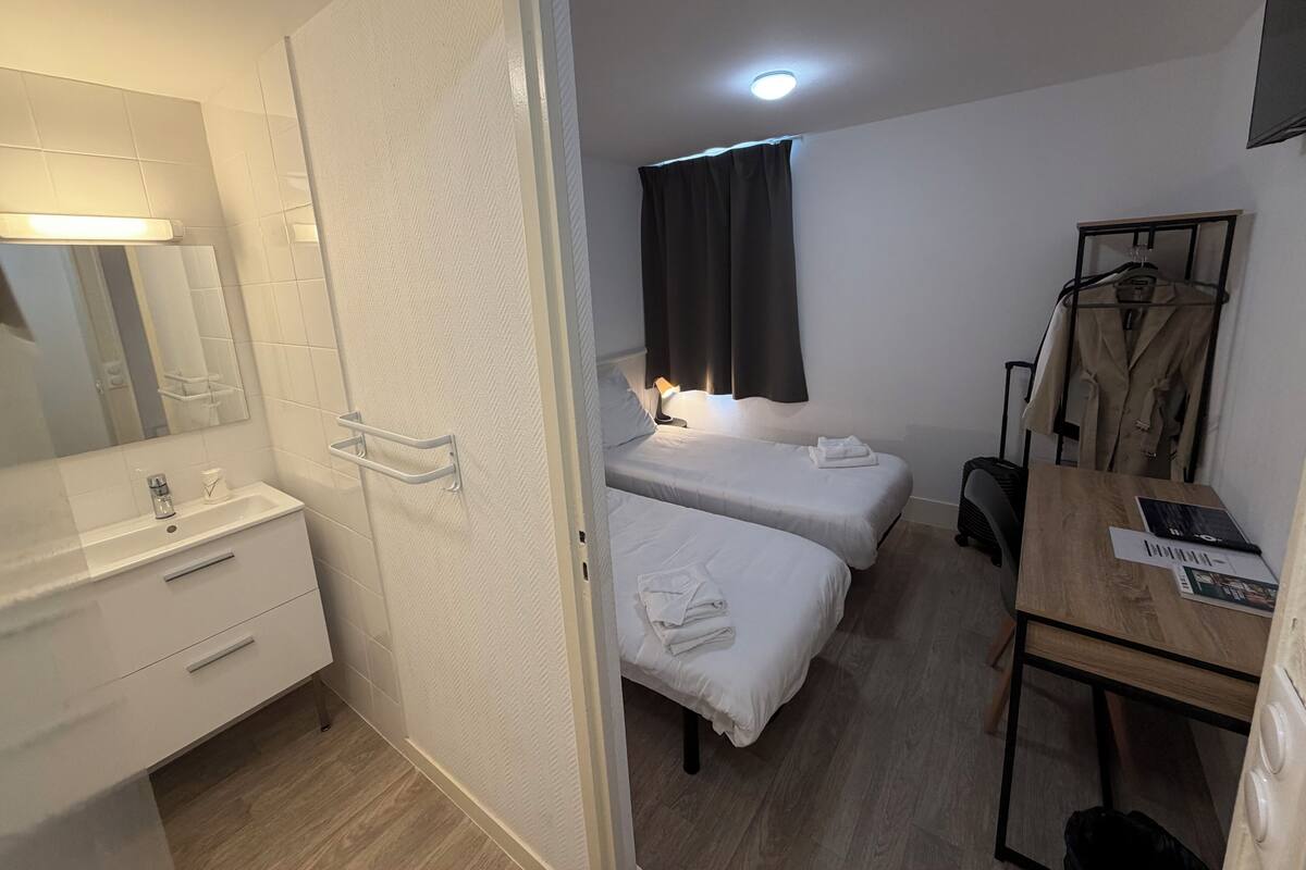 Quarto duplo | Quartos à prova de som, roupa de cama
