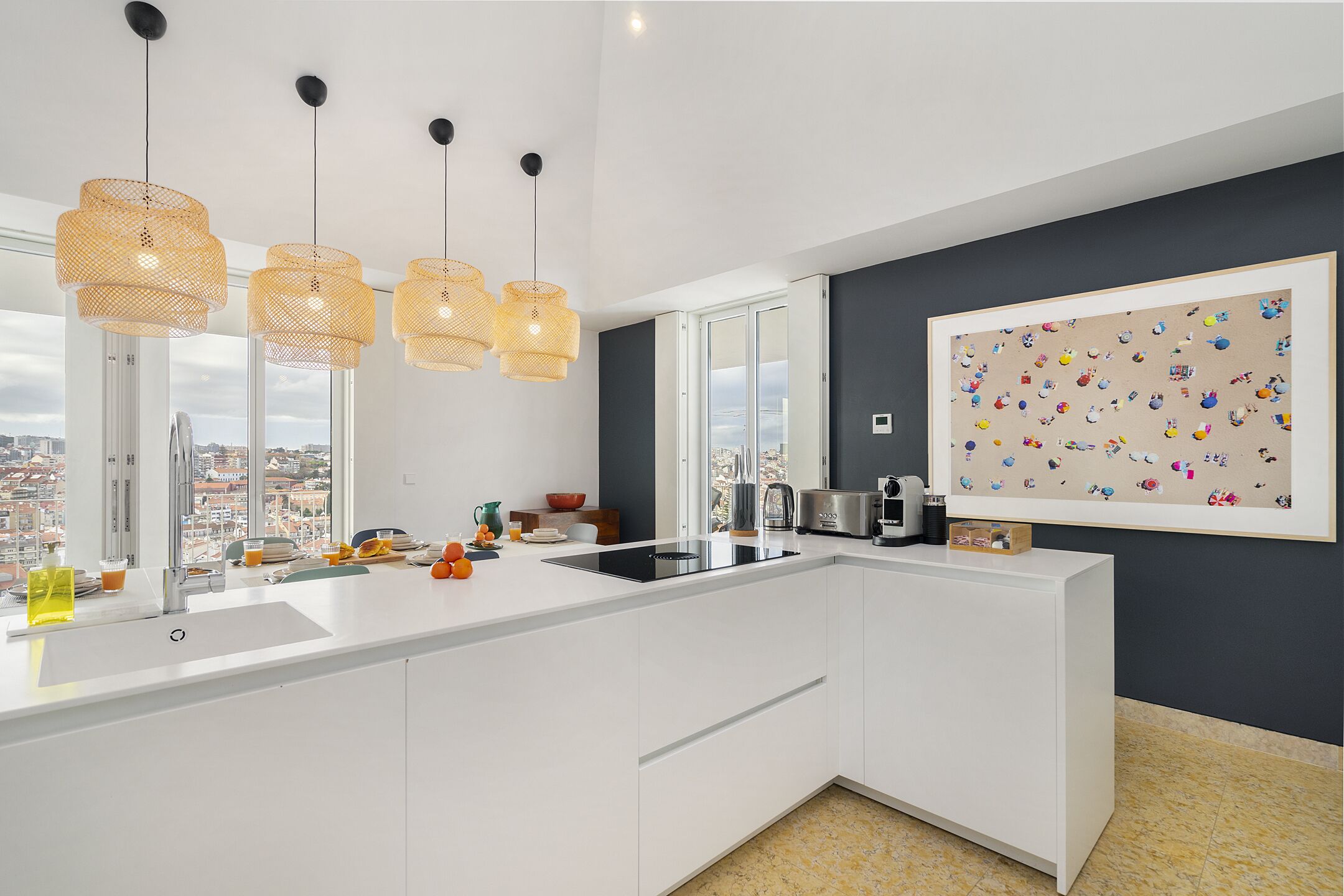 Dúplex, 4 quartos | Cozinha privada | Uma chaleira elétrica, uma torradeira 