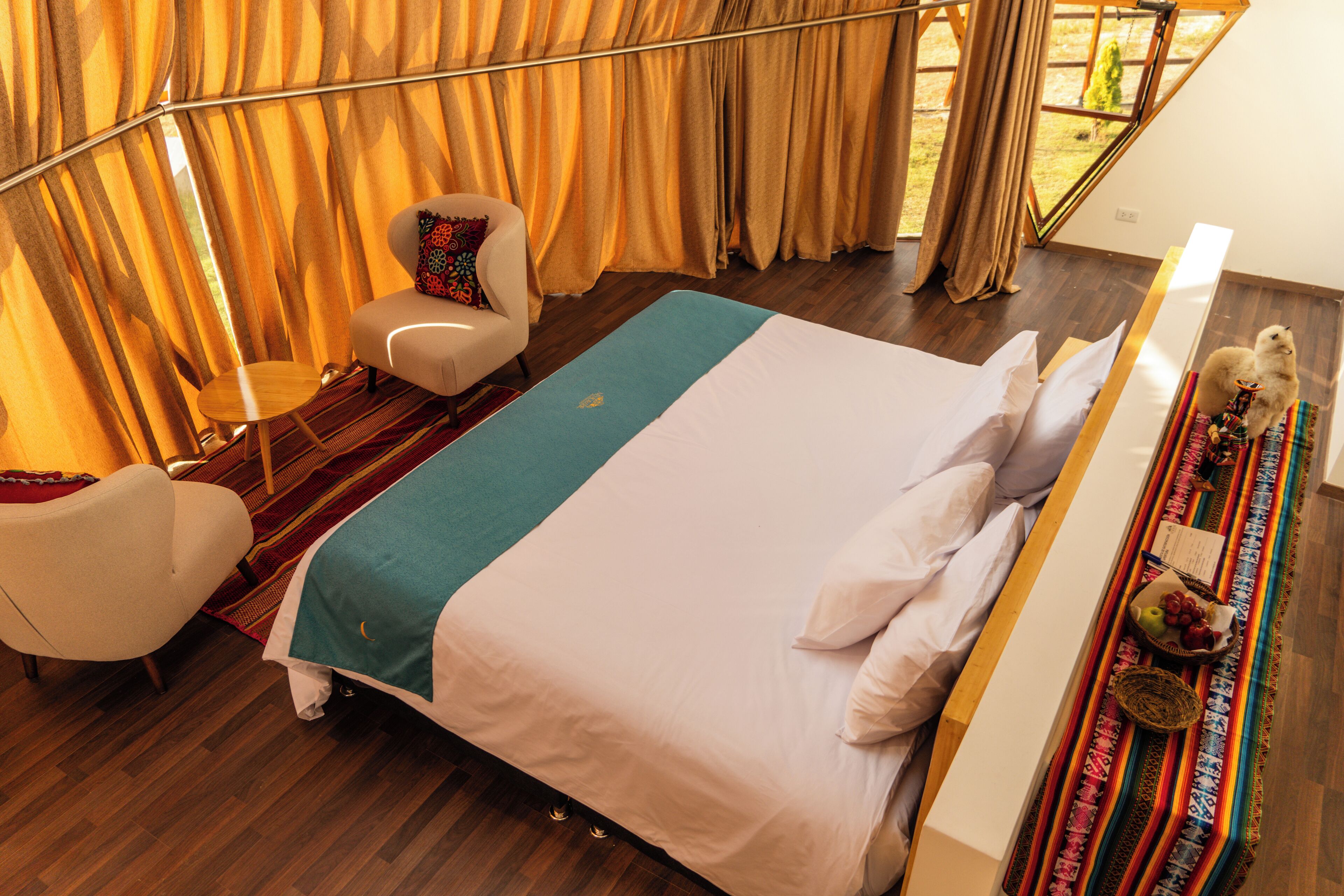 Bungalow Deluxe, vista para a montanha | Roupa de alta qualidade, edredões de penas, minibar 