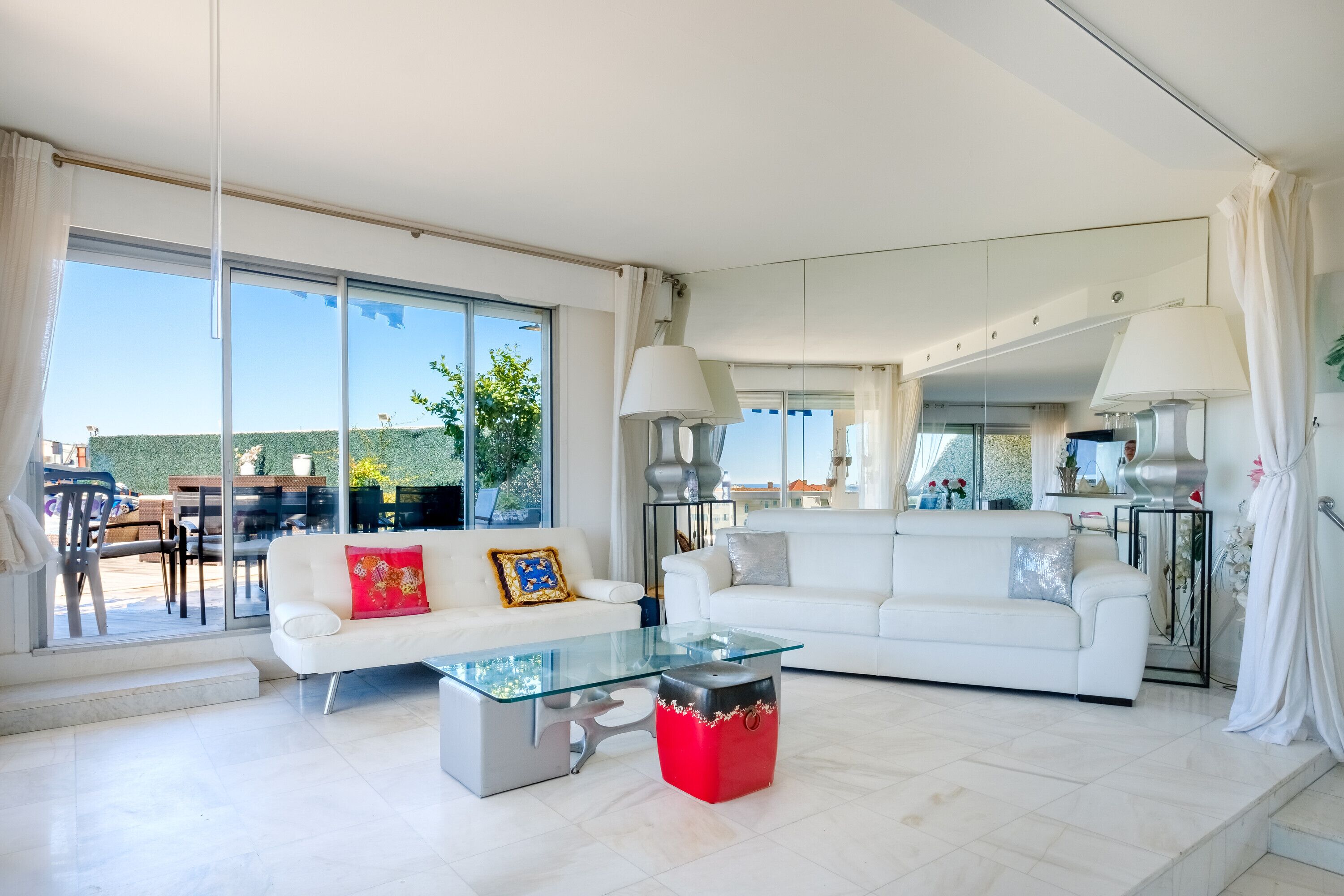 Appartement 'Sea And Sky 8 Personnes' Avec Vue Sur Mer, Terrasse Privée Et Climatisation - Antibes