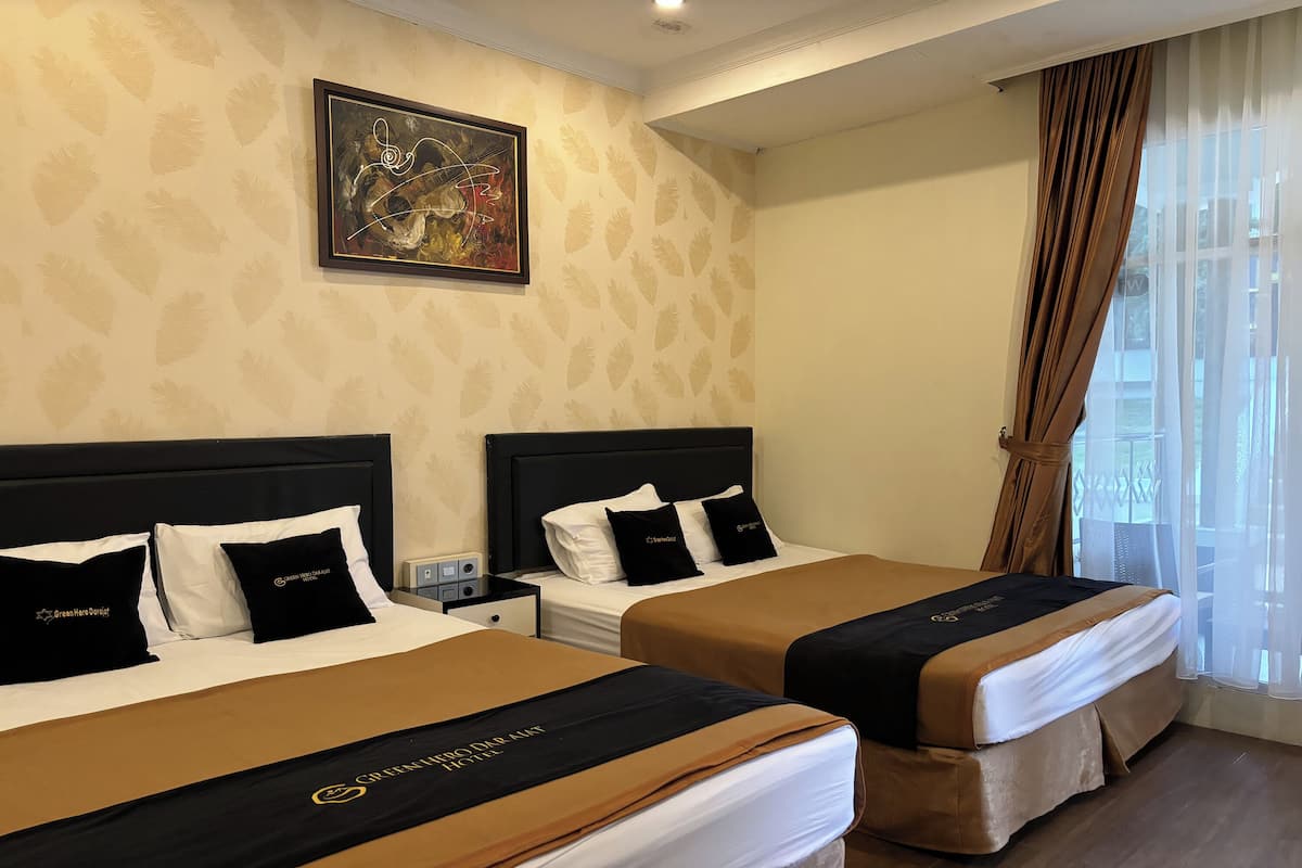 Quarto standard | Escrivaninha, camas extras/dobráveis (sobretaxa), Wi-Fi de cortesia