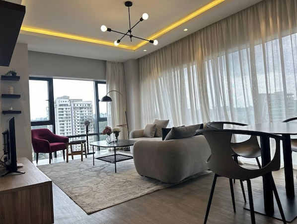 Apartamento superior | Área de estar