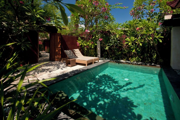 Villa Deluxe, 1 quarto, vista para a piscina, junto ao jardim | Terraço/pátio interior