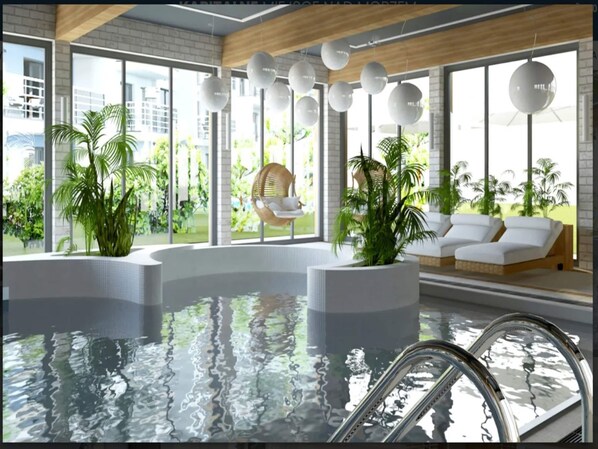 Apartamento | Piscina | Piscina interior, piscina exterior 