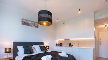 Apartamento | 1 quarto, roupa de cama fornecida