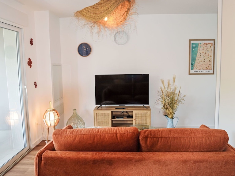 Bel Appartement Pour 4 Personnes Avec Wifi, Climatisation, Tv, Balcon Et Animaux Admis - Contis-Plage