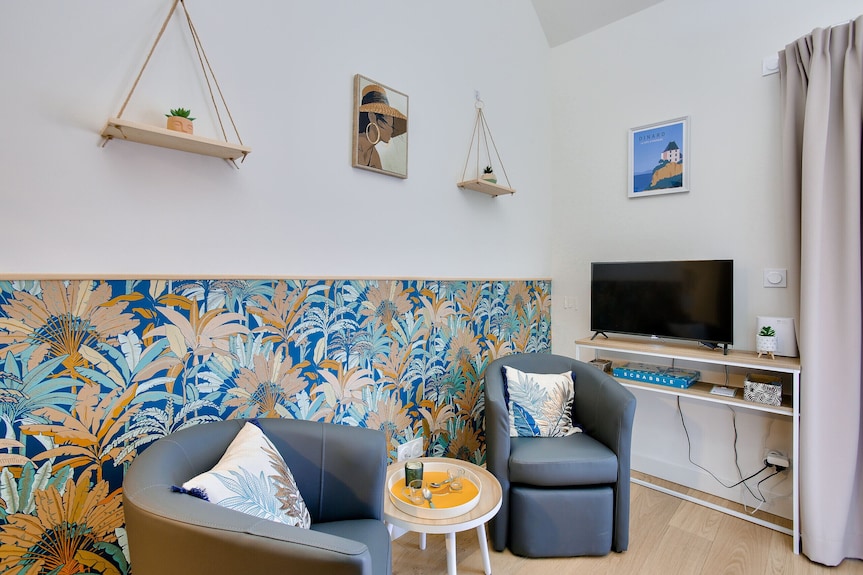 250m De La Mer - Studio Pour 2 - Balcon - Dinard