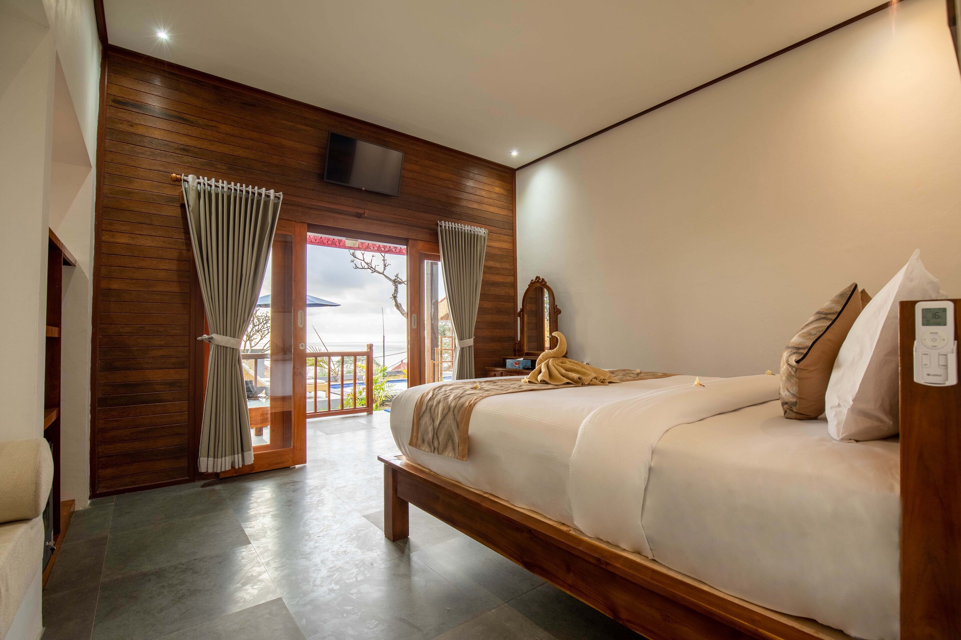 Vila luxo, 2 quartos, vista para o oceano | 2 quartos, escrivaninha, Wi-Fi de cortesia