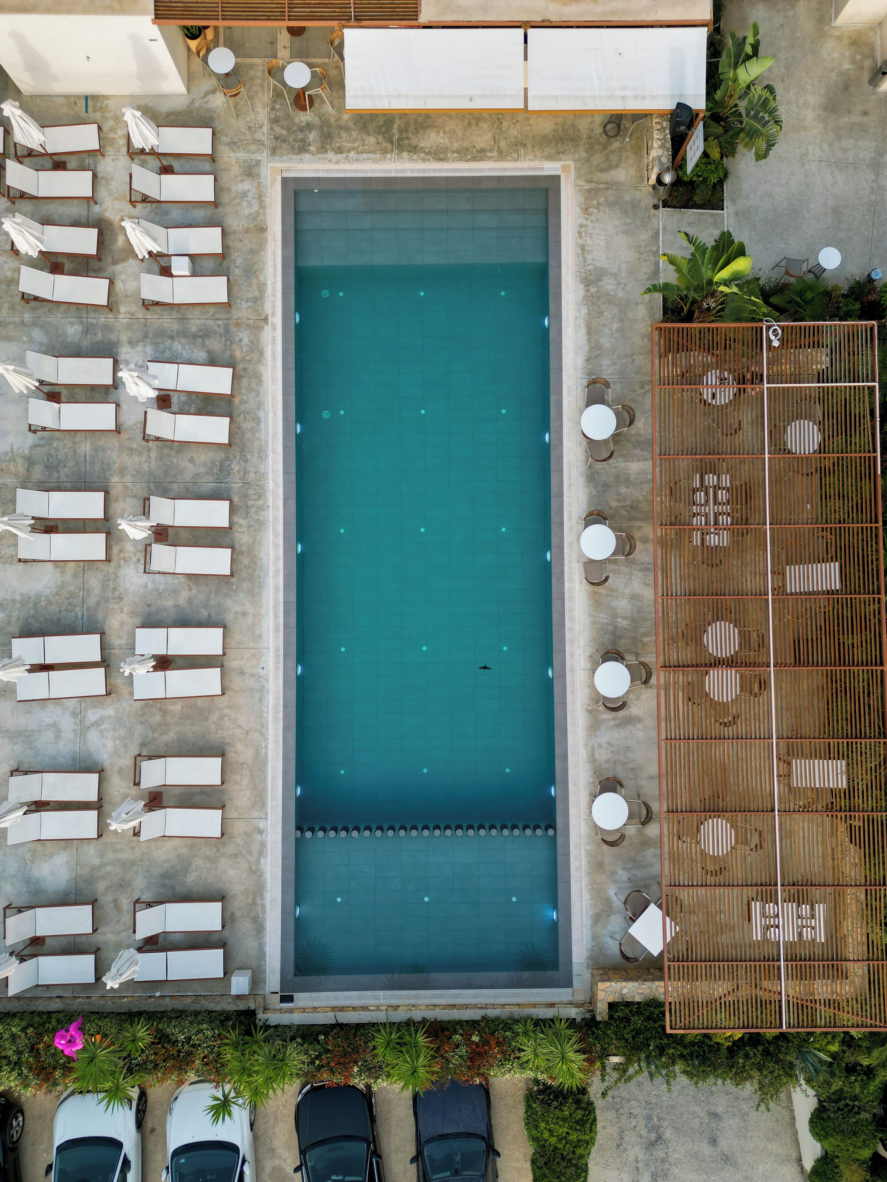 Piscina externa sazonal