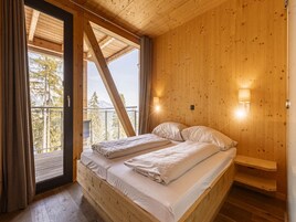 Chalé | 4 quartos, com mobília individualizada, roupa de cama fornecida 