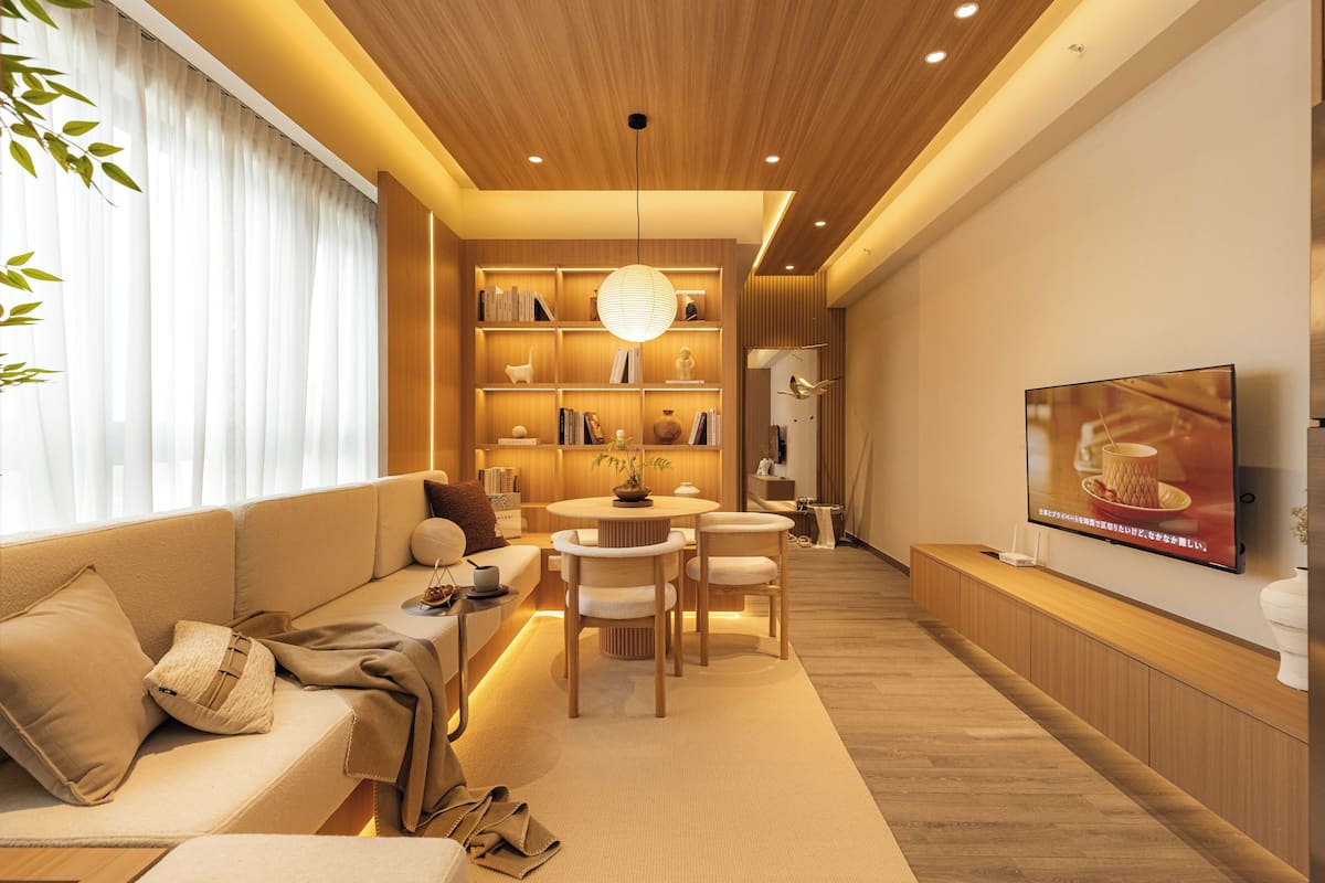 Apartamento executivo, 3 quartos, vista para a cidade | Área de estar | TV LED